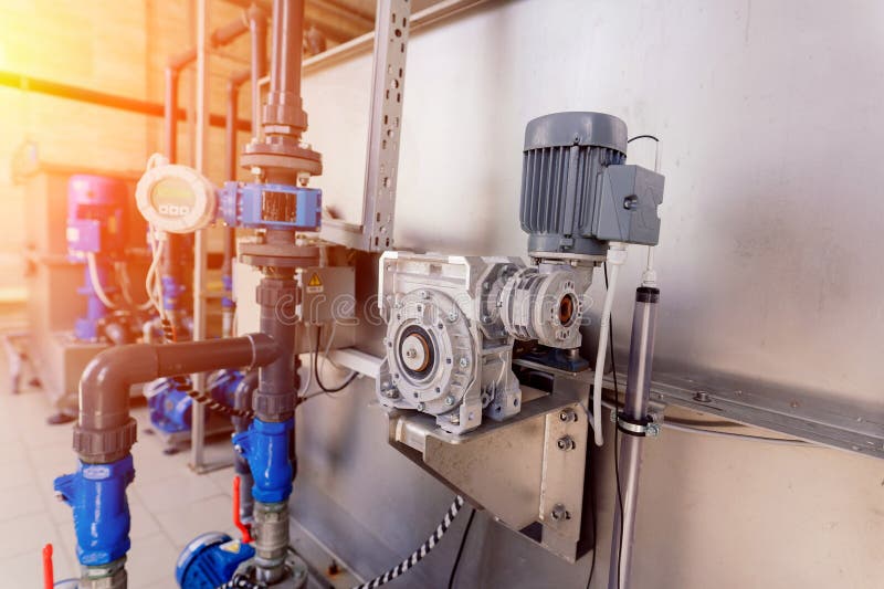 Boiler Station, Boiler Room. Engine Room, Technical Equipment. Stock ...