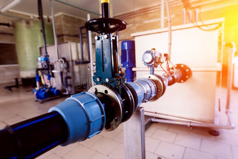 Boiler Station, Boiler Room. Engine Room, Technical Equipment. Stock ...