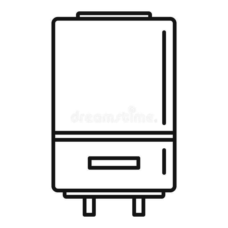 Boiler Technology Icon, Outline Style Stock Vector - Illustration of ...