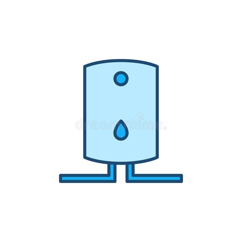 Boiler Vector Concept Blue Modern Icon or Sign Stock Vector ...