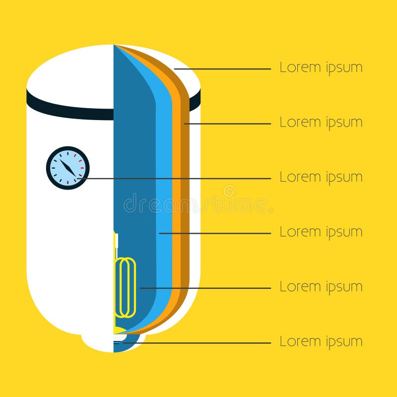 Boiler Vector illustration stock vector. Illustration of furnace - 77277799