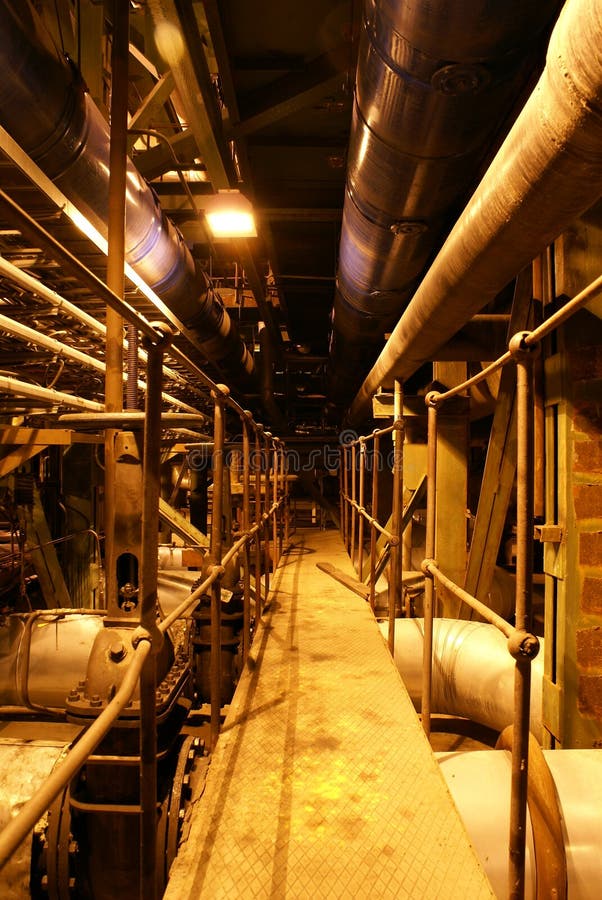 Boilers, ladders and pipes stock image. Image of mechanical - 3523355
