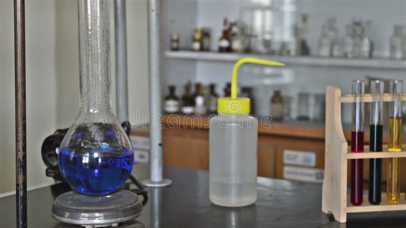 Liquids Boiling in Test Tubes, Fermentation Reaction in Laboratory ...
