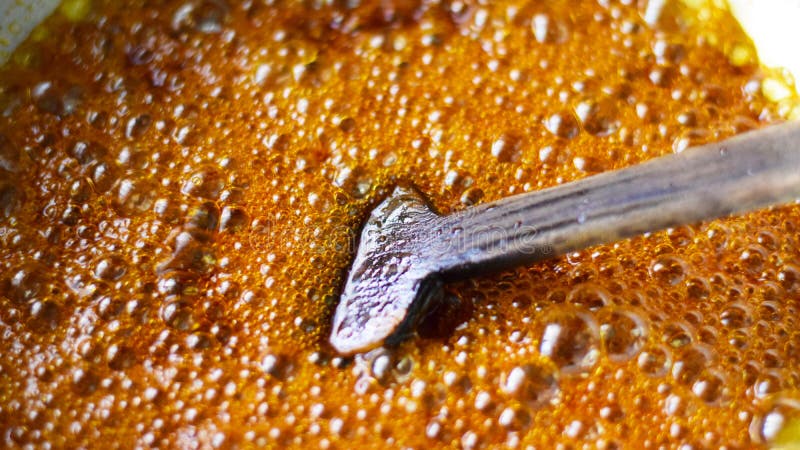 Boiling Caramel for Caramel Cake Stock Photo - Image of brown, caramel ...