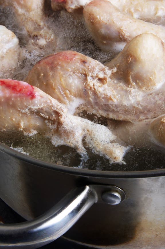 Boiling chicken stock image. Image of meal, cook, poultry - 26143335