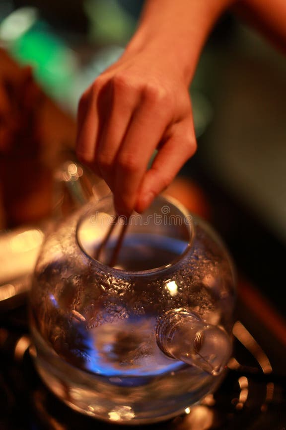 Boiling of chinese tea stock image. Image of craft, drink - 129366191
