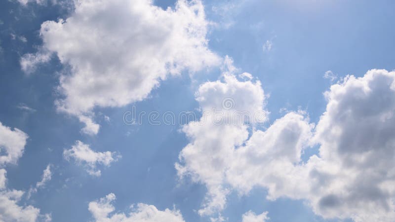 Boiling Clouds in the Blue Sky Stock Video - Video of background, scene ...