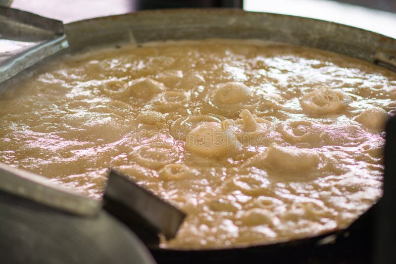 Boiling Coconut Sugar OrJaggery Stock Photo - Image of wooden, thai ...