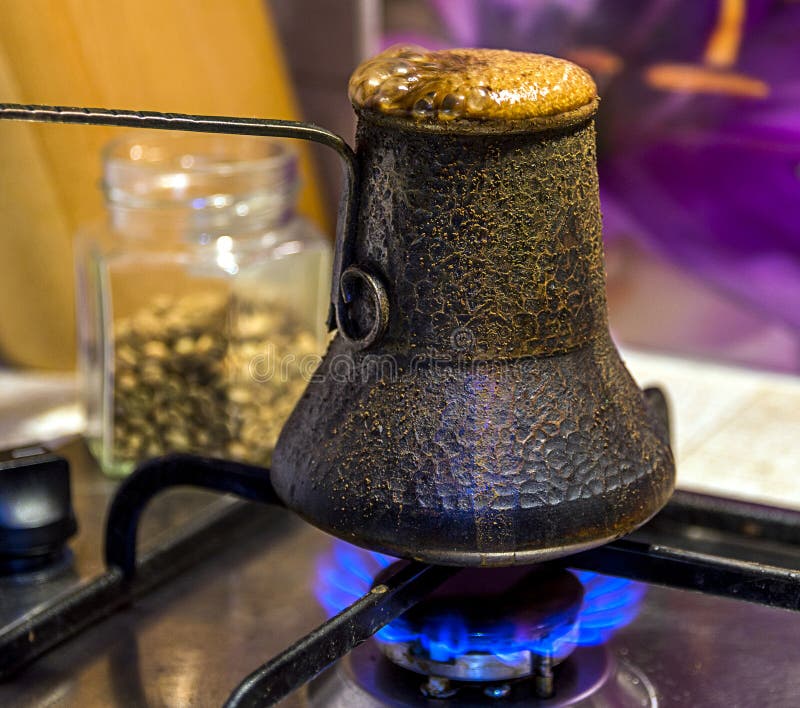 Boiling coffee stock photo. Image of temperature, preparation - 292906832