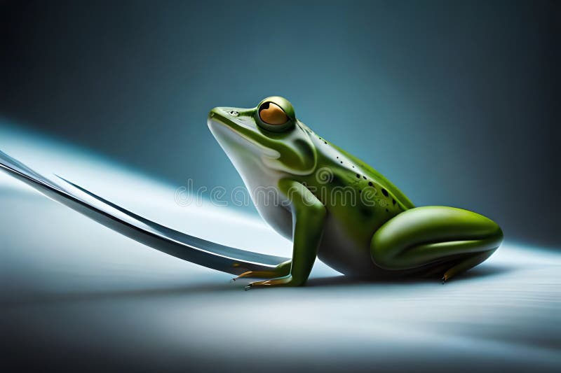 Boiling Frog, a Frog Being Slowly Boiled Alive. Not Real Image Stock ...