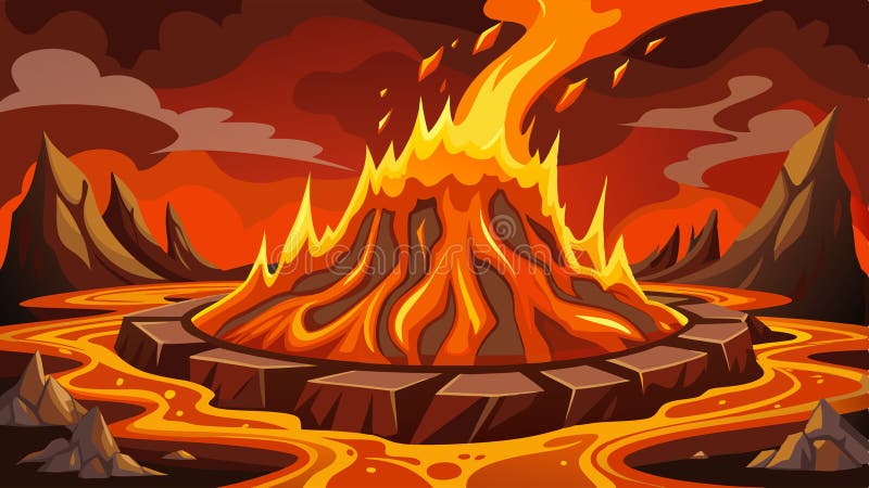 Boiling Hot Lava stock illustration. Illustration of melting - 342997907