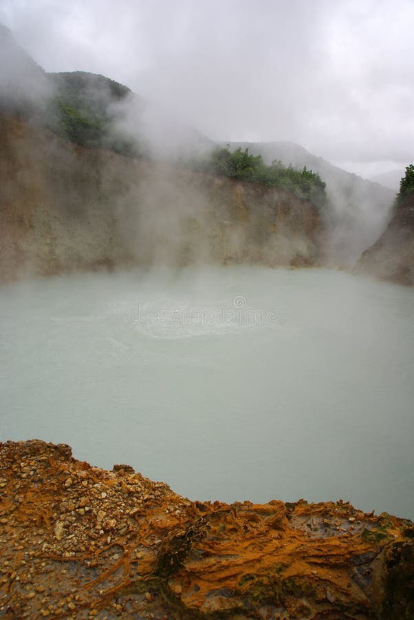 Boiling lake, Dominica stock image. Image of unspoiled - 22833627