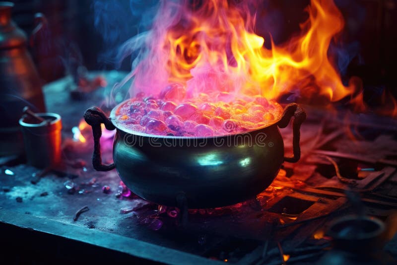 Boiling Magic Potion AI Generated Stock Illustration - Illustration of ...