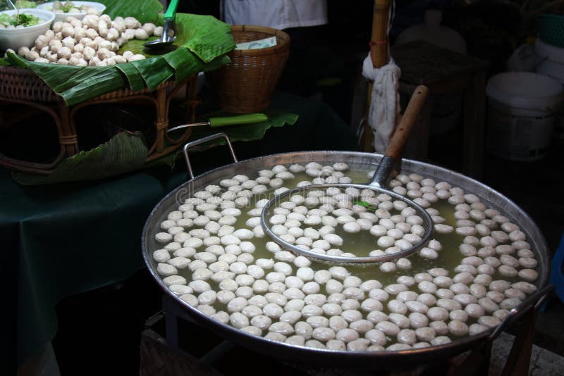 Boiling meat ball stock image. Image of cuisine, closeup - 65973969