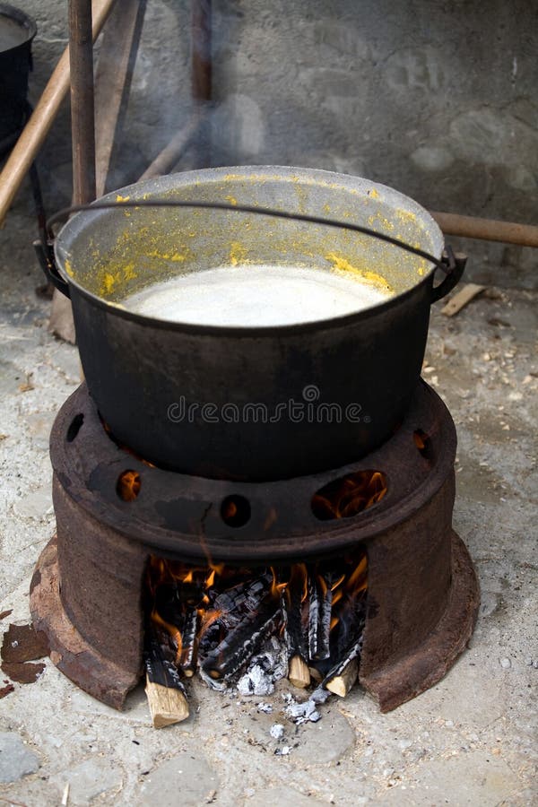 Boiling milk stock photo. Image of mamaliga, milk, ingredient - 17700596