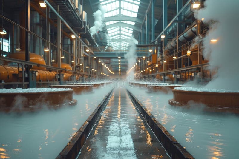 Boiling Milk at a Cheese Factory Stock Image - Image of making ...
