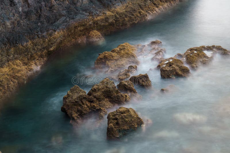 Boiling ocean stock image. Image of lourenco, cliff, portugal - 59189267