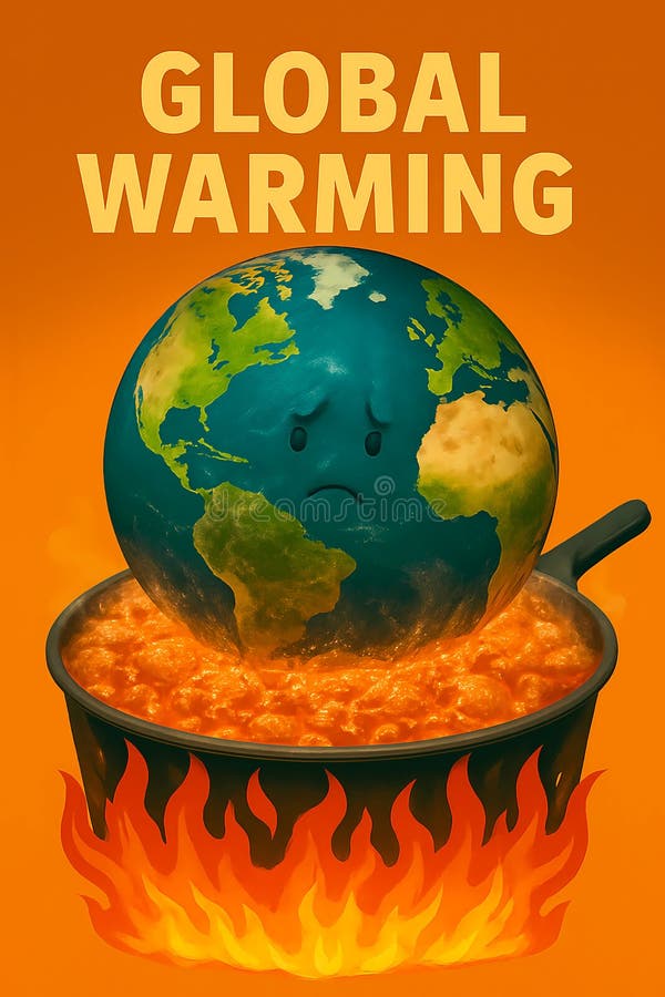 Boiling the Planet stock illustration. Illustration of warming - 383453324