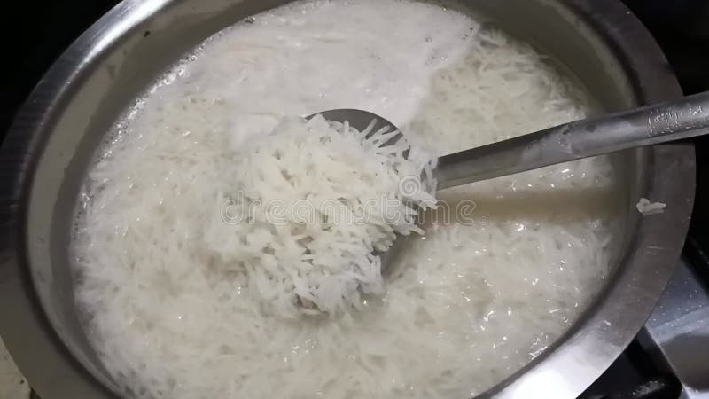Boiling rice in pot stock footage. Video of boil, boiling - 369001010
