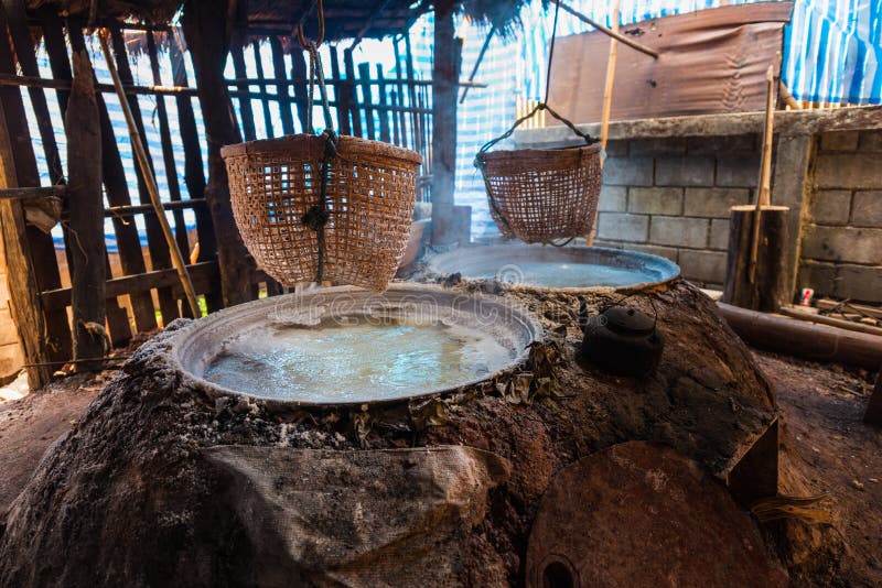 Boiling rock salt stock photo. Image of ingredient, industries - 54790786