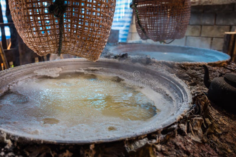 Boiling rock salt stock photo. Image of saline, industries - 54790802