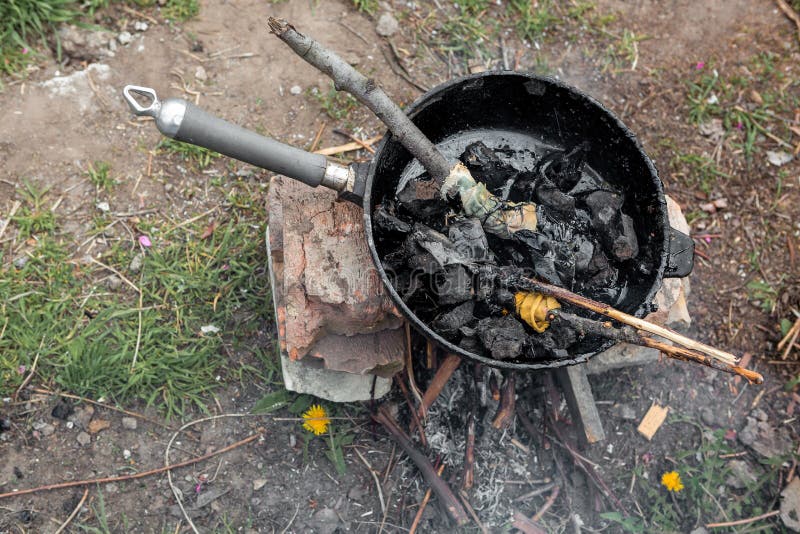 The Boiling Tar stock image. Image of nature, paper, repair - 70941317