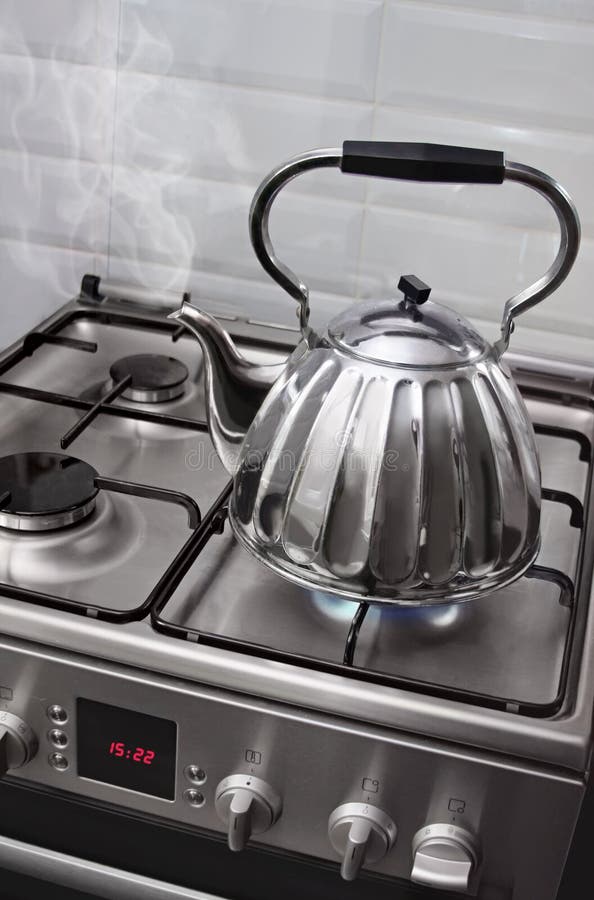 Boiling teapot stock image. Image of home, shiny, kettle - 27923423