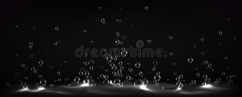 Boiling Water Abstract Background with Air Bubbles Stock Vector ...