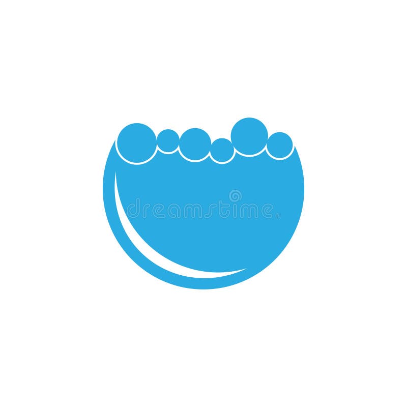 Boiling Water Bubble Symbol Geometric Logo Vector Stock Vector ...