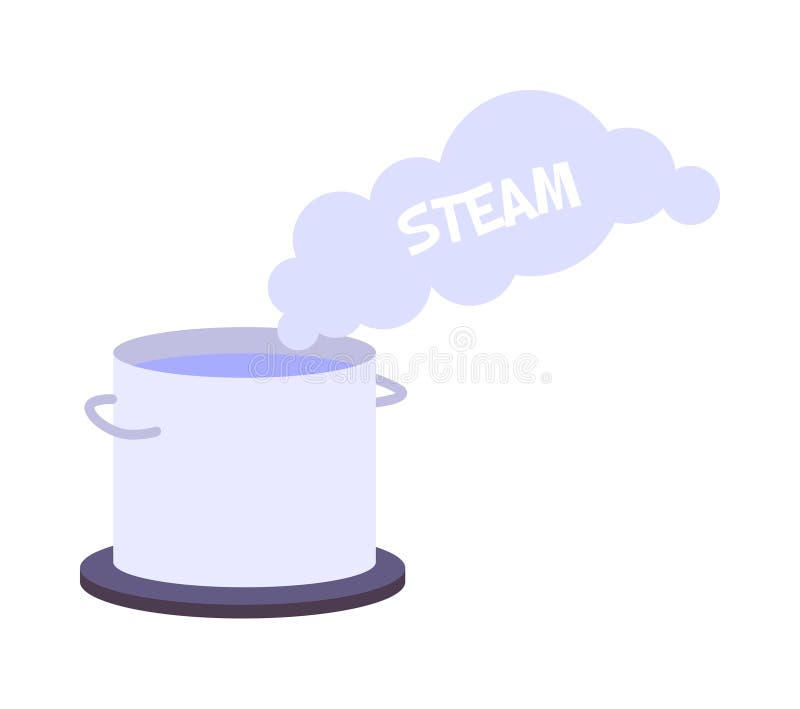 Boiling Water Icon stock vector. Illustration of cooker - 238786730