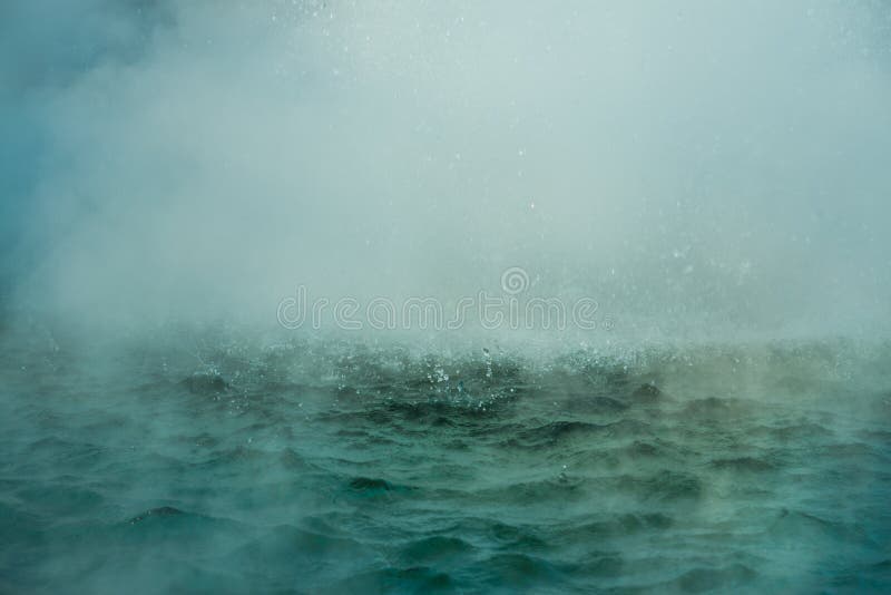 Boiling Water of Natural Hotspring Stock Image - Image of aqueous ...