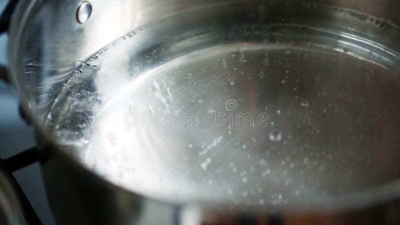 Boiling Water in a Pot Bubbling Over Stock Footage - Video of energy ...