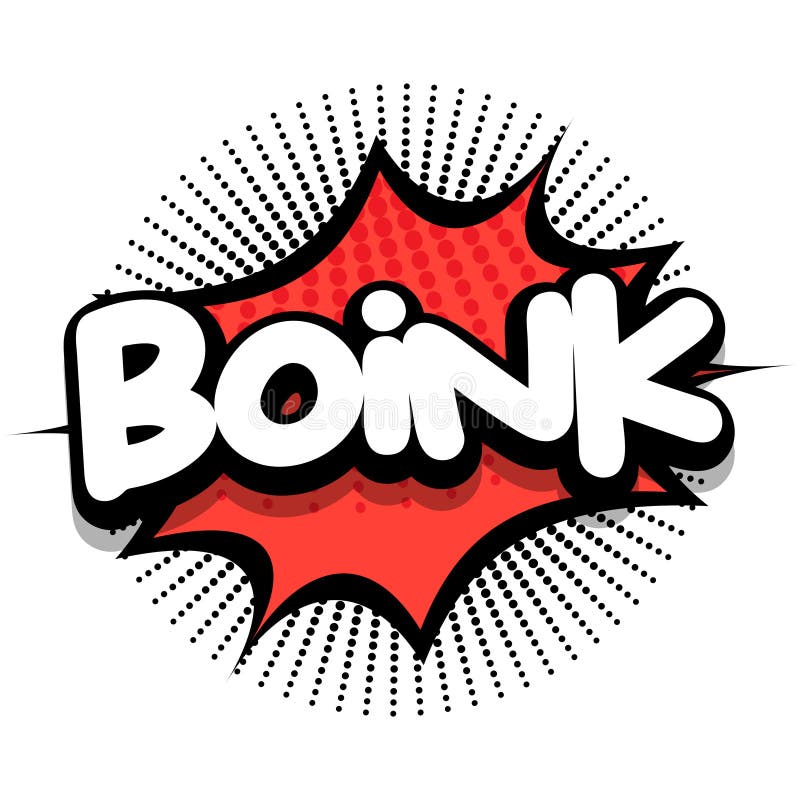 Boink Comic Book Explosion Bubble Vector Illustration Stock Vector ...