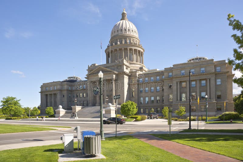 Boise Idaho State Capitol Building and Park. Editorial Photo - Image of ...