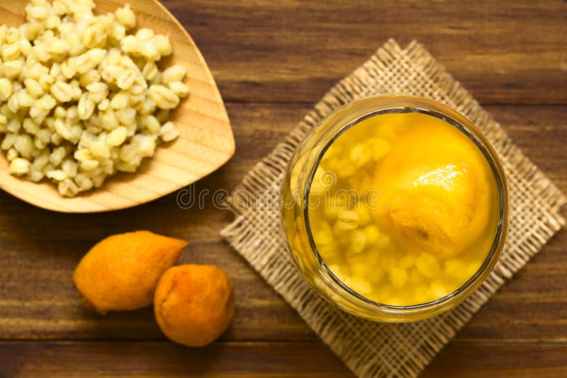 Huesillo D'escroquerie De Grain Boisson Chilienne Traditionnelle Faite ...