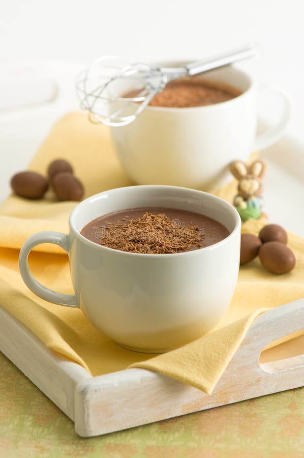 Boissons de chocolat chaud photo stock. Image du confort - 12906418