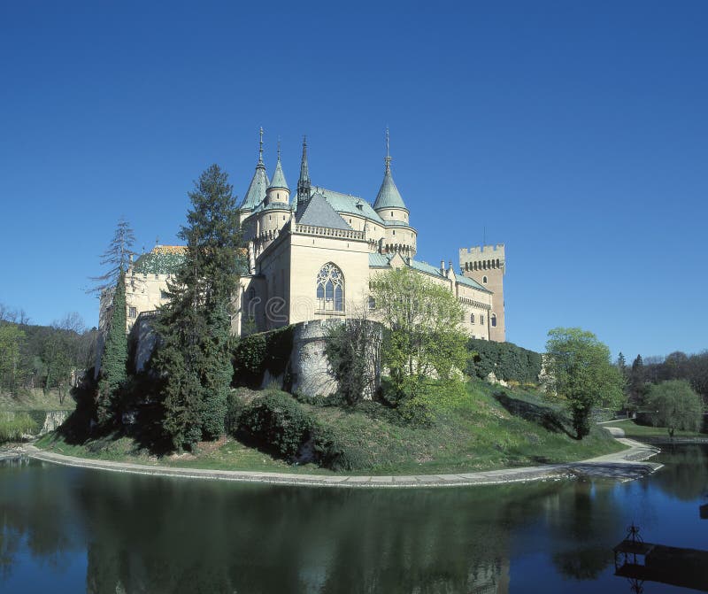 Bojnice stock image. Image of reflexion, tower, landmark - 3432723
