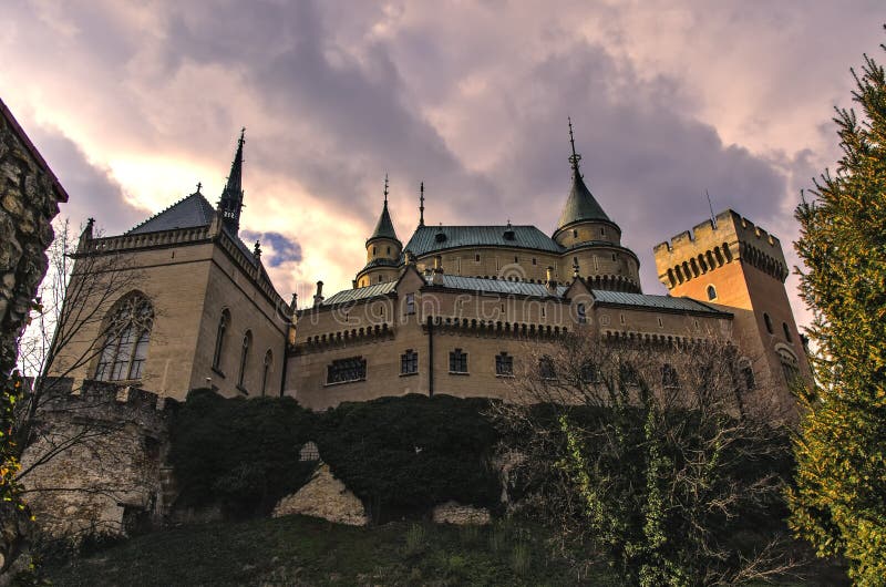 Bojnice Castle stock image. Image of history, famous - 68980907