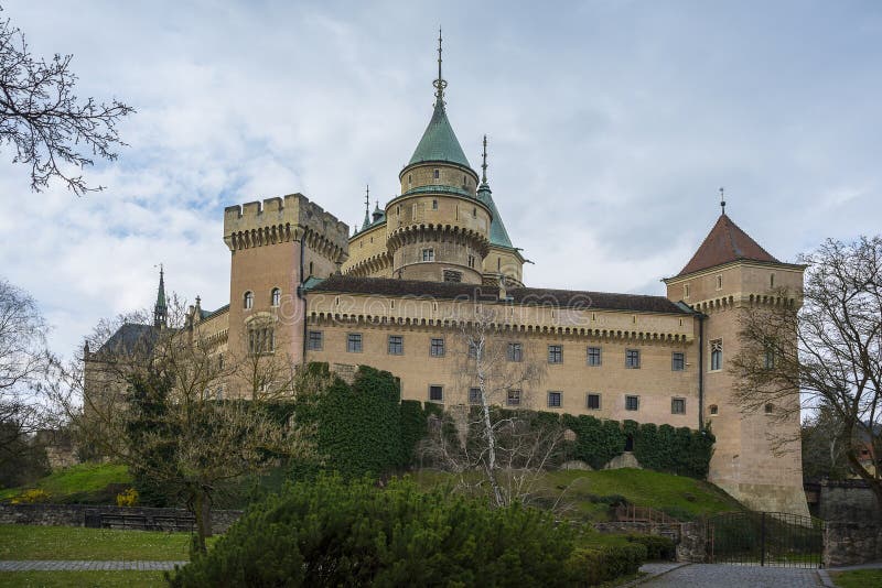 Bojnice Medieval Castle, UNESCO Heritage in Slovakia. Romantic Castle ...