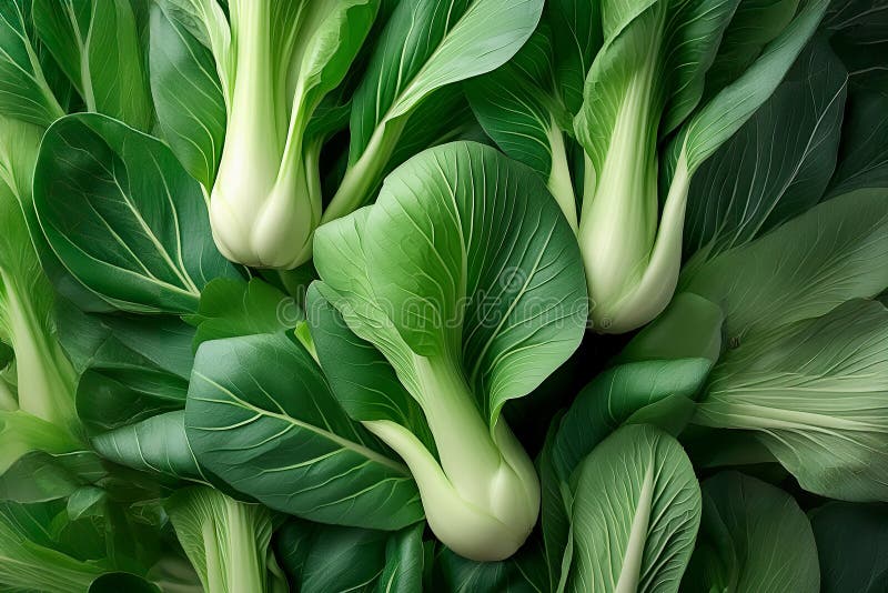 Bok Choy or Pak Choi (Chinese Cabbage) Pattern Texture Background Stock ...