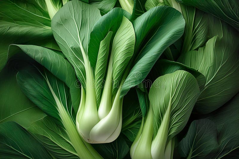 Bok Choy or Pak Choi (Chinese Cabbage) Pattern Texture Background Stock ...