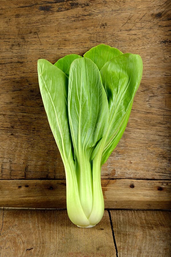 Bok Choy Vegetable on the Wooden Background Stock Photo - Image of food ...