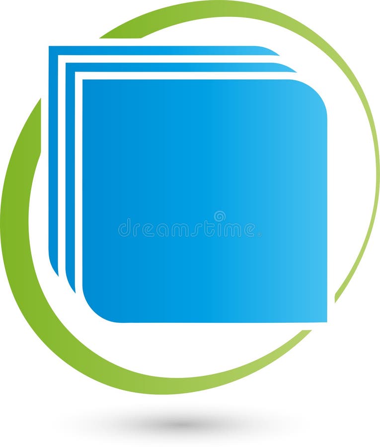 Bok Och Cirkel, Arkiv Och Bok, Symbol, Logo Vektor Illustrationer ...