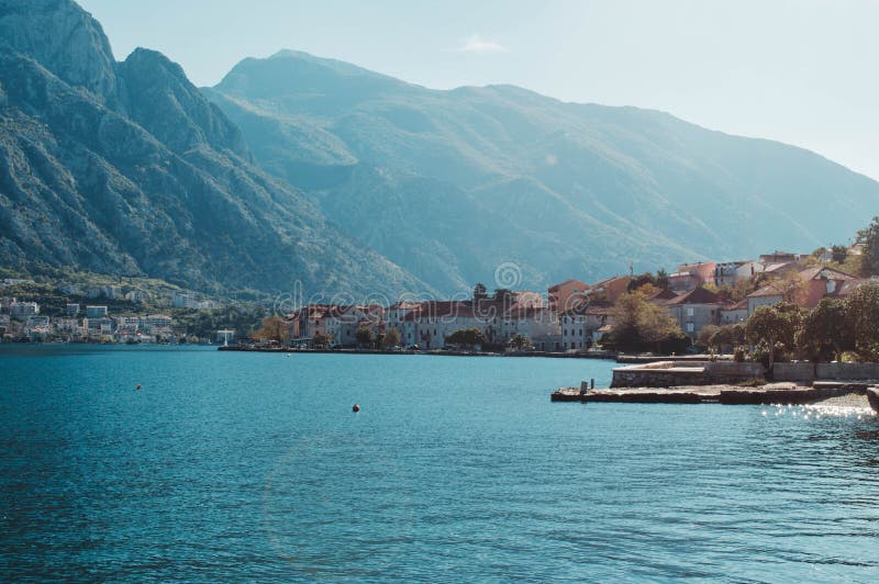 Boka Bay, Montenegro stock image. Image of roadtrip - 262408313