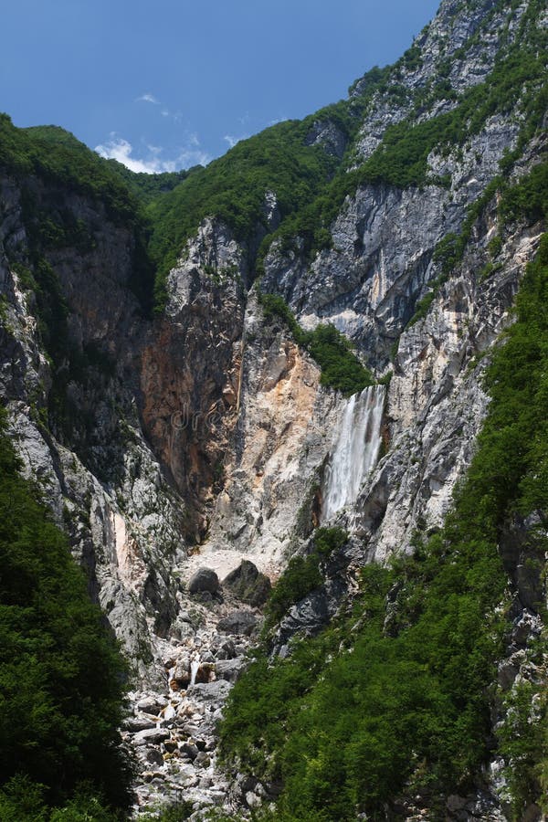 Boka Waterfall in Julian Alps, Slovenia is One of the Highest ...