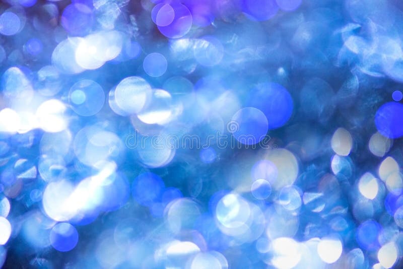 Bokeh Abstract Background in Blue Colors. Blurred Pattern or Backdrop ...