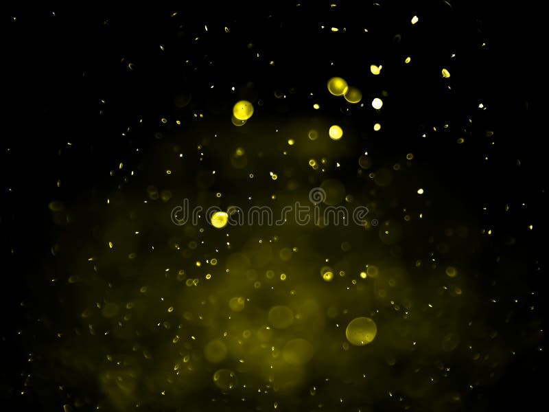 Bokeh Abstract Background with Gold Light Color Stock Photo - Image of ...