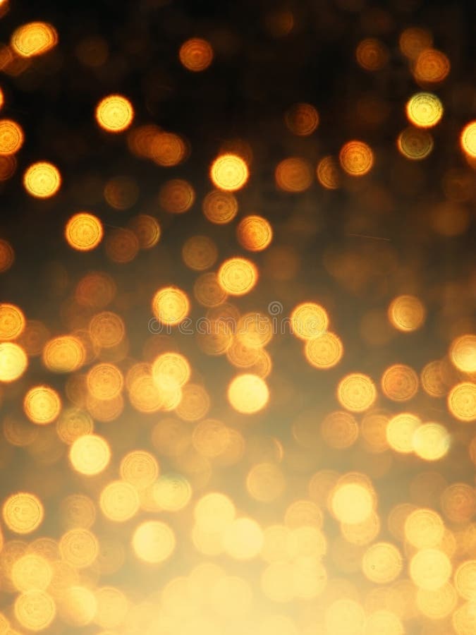 Abstract Golden Bokeh Effect Stock Image - Image of blurred, bright ...