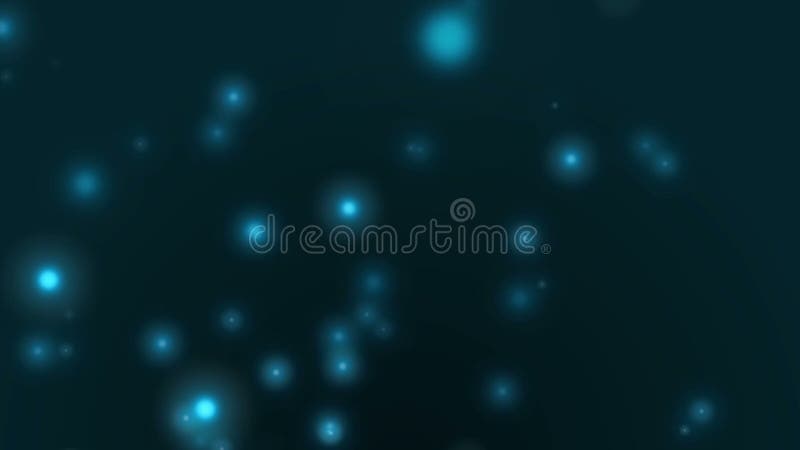 Bokeh Background with Blue Blinking Particles Stock Video - Video of ...