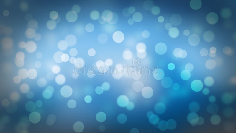 Bokeh Background with Christmas Lights Blue Tint Stock Illustration ...